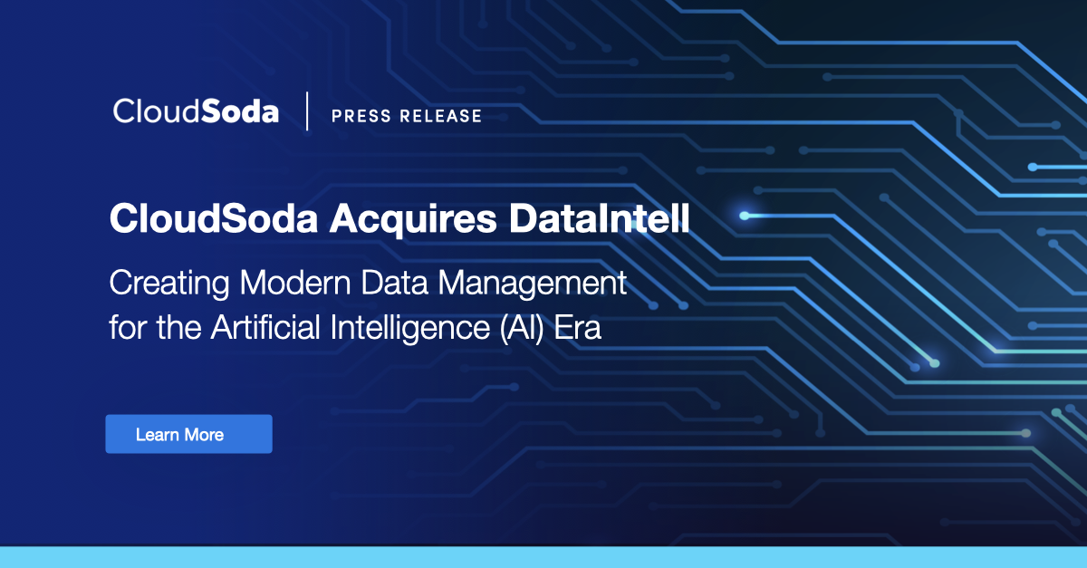 CloudSoda Acquires DataIntell - CloudSoda