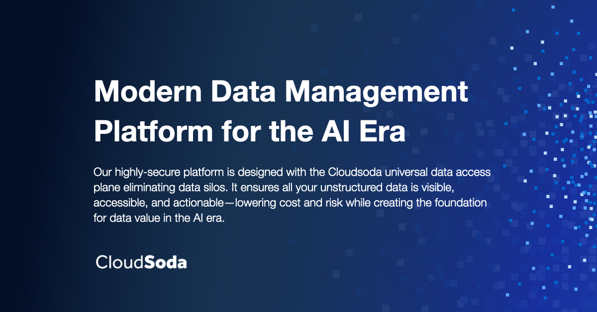 Cloud Data Management Platform - CloudSoda